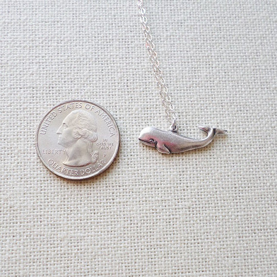 Sterling Silver Whale Necklace - Zoologie